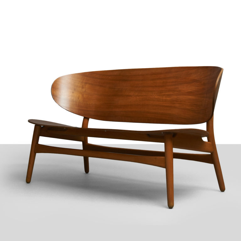 Hans Wegner Shell Settee - Almond and Company