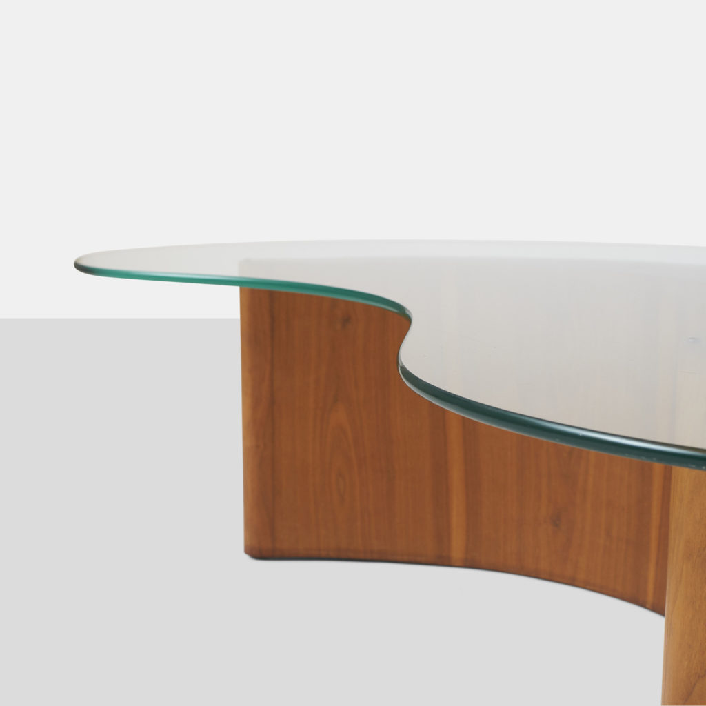 Apostrophe Shape Coffee Table attributed to Vladimir Kagan – Almond and ...